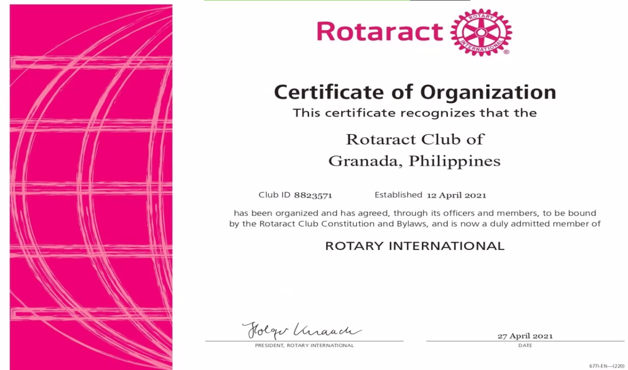 No Sponsorship Yet Lots of Support for Rotaract Club of Granada ...