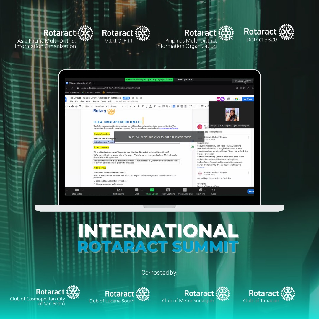 IRS delegates learn Global Grant project proposal making – Rotaract ...